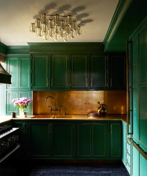 Inspiration: Emerald Green Kitchens | Lark & Linen Interior Design and ...