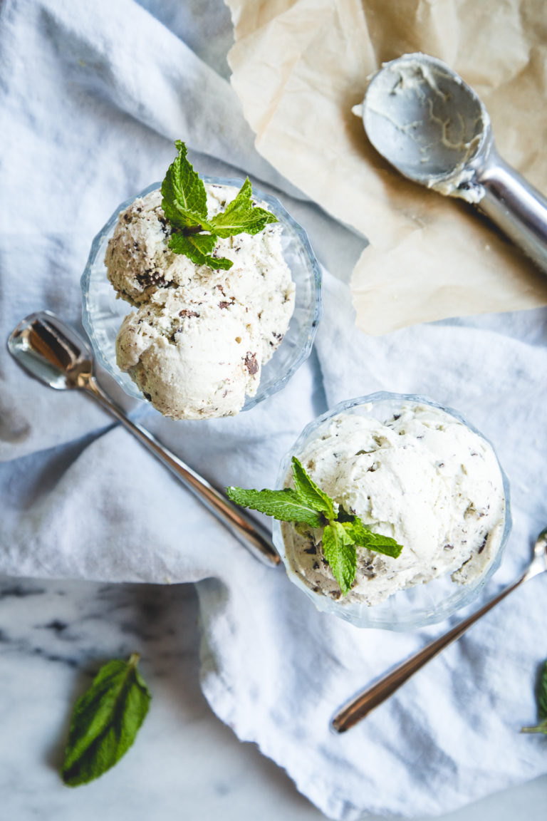 Vegan Mint Mocha Chip Ice Cream | Lark & Linen Interior Design and ...