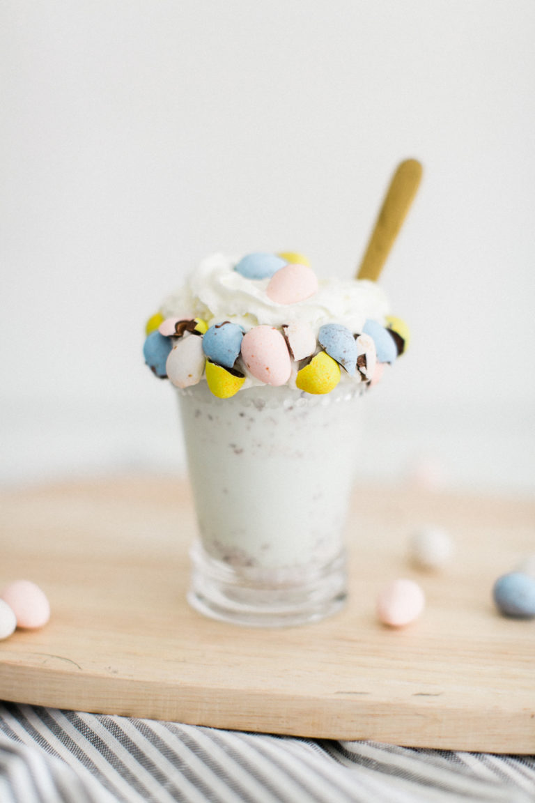 Mini Egg Milkshakes : An Easy Recipe | Lark & Linen