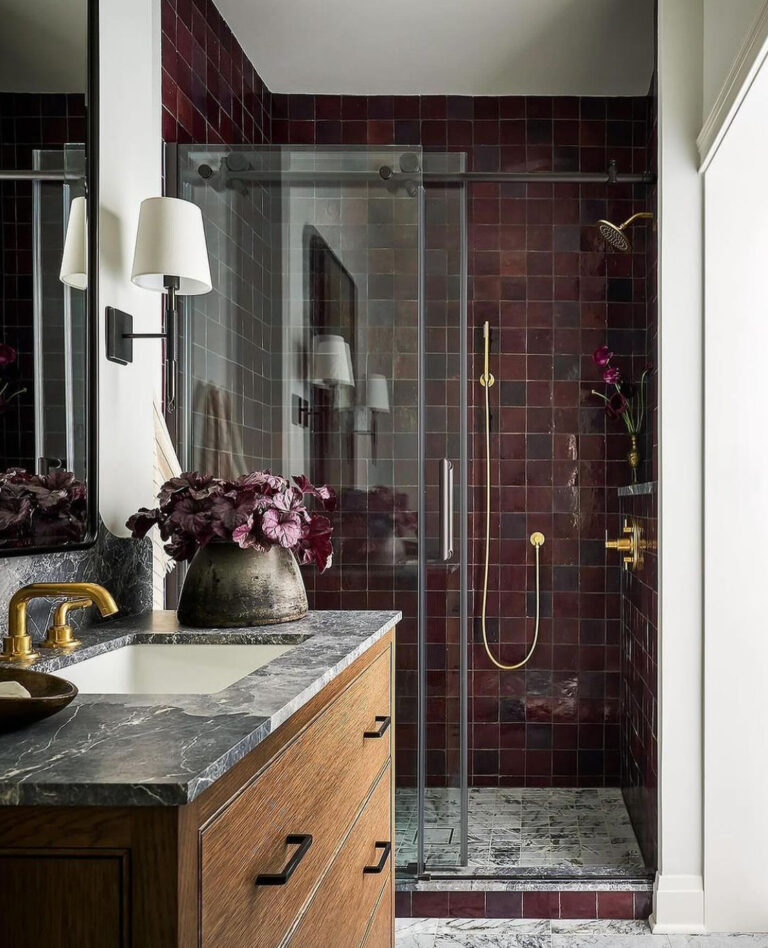 Dark Red and Brown Interiors | Lark & Linen